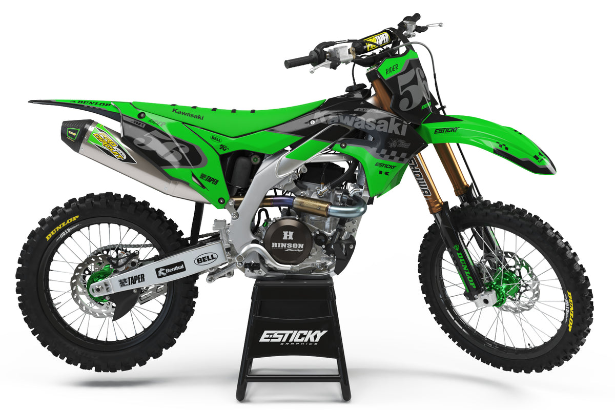 KAWASAKI S10 GREEN – E-Sticky Graphics